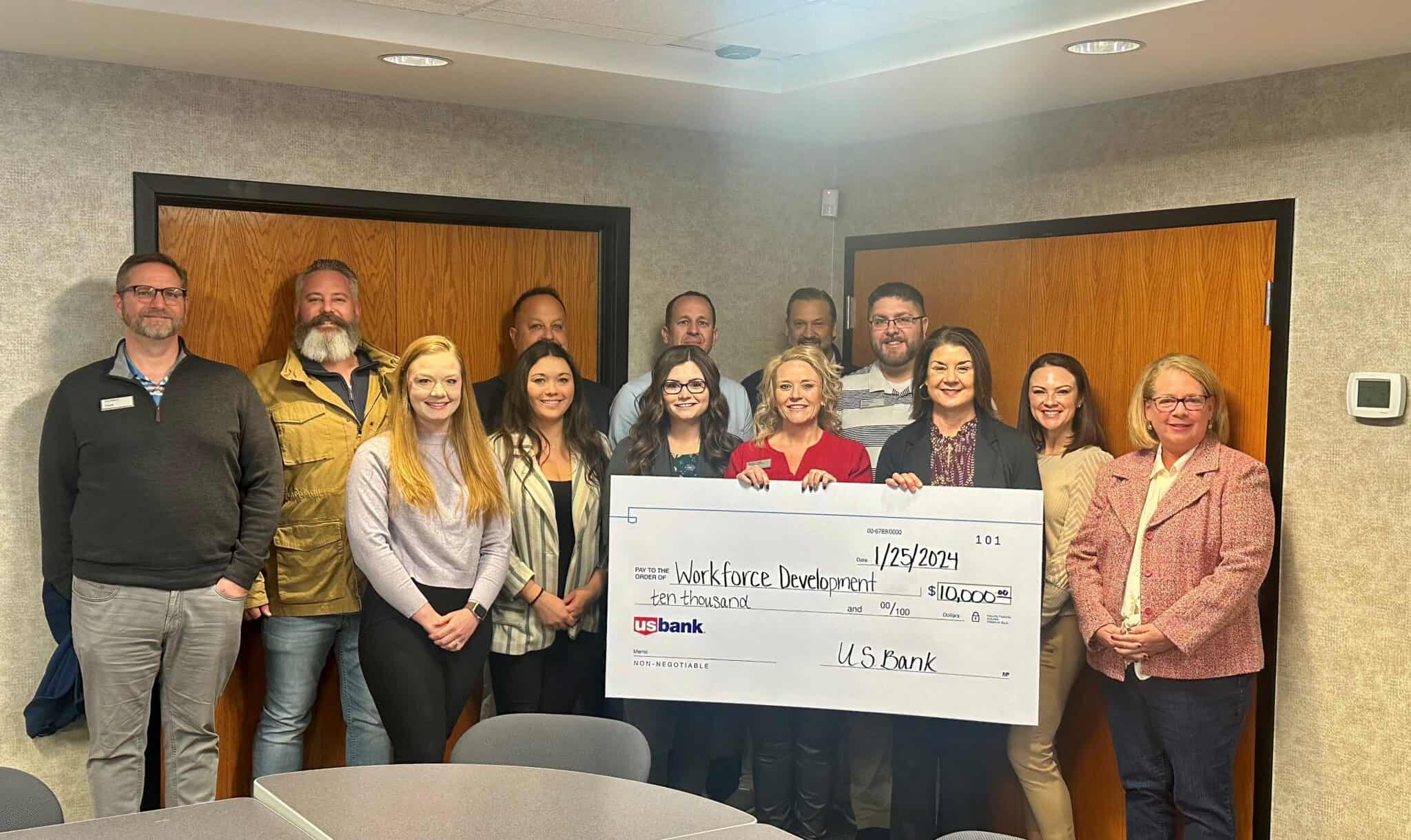 US Bank Presents Check to Workforce Development Alliance | St. Joseph ...